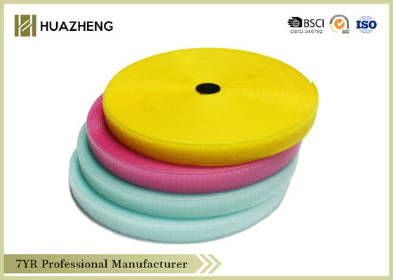 Durable Industrial Hook Loop Tape Roll For Hats 30% Nylon + 70% Polyester