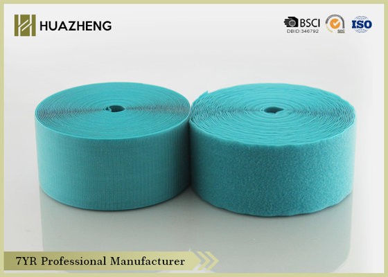 Blue Sew On Hook Loop Tape For Clothes Resistant High / Low Temperature