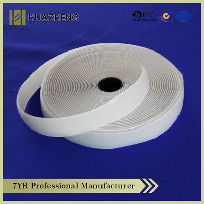 Blak and White Nylon Hook and Loop Tape for Furniture , SGS ROHS