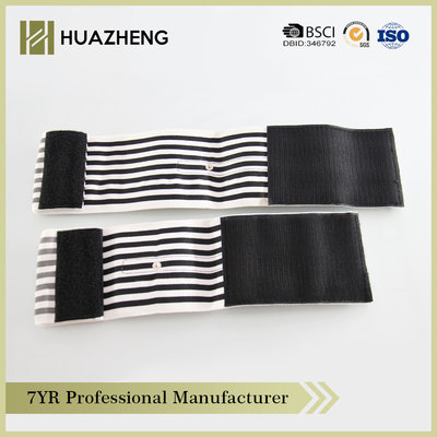 Medical Euipment / Luggage Elastic Hook And Loop Strap Anti-Slip Printed Logo