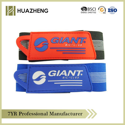Elastic Hook And Loop Strap With Buckle , Elastic Bandage Eco - friendly