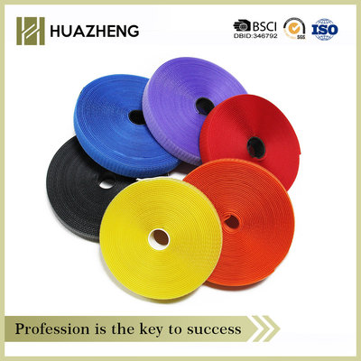 Colorful Adhesive Hook And Loop Tape with 100% Nylon Material 10-180mm
