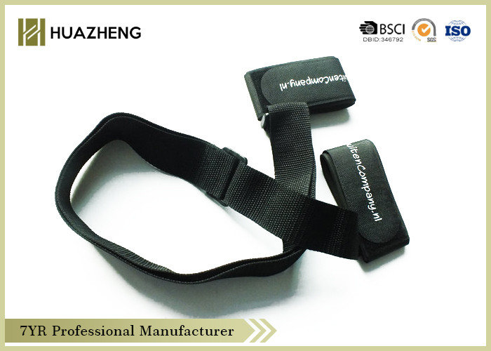 OEM / ODM Black Reusable Hook and Loop Ski Straps For Cross Country SGS ROHS