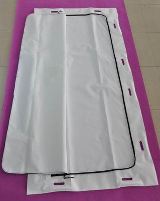 Estructura resistente blanca de las bolsas para transportar cadáveres 12 del transporte 20Mil PEVA en manijas