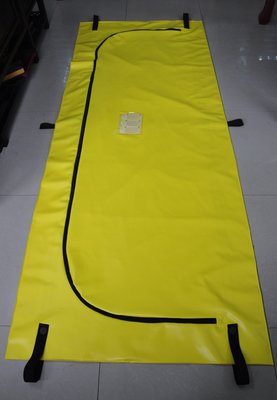 Transporte resistente 12-20Mil de las bolsas para transportar cadáveres negras del PVC o de PEVA de la manija de la correa de las correas