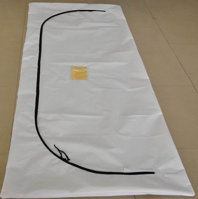 Las bolsas para transportar cadáveres blancas disponibles del estilo del sobre de 6Mil a la grieta fría del PVC 8Mil/de PEVA a -20℃