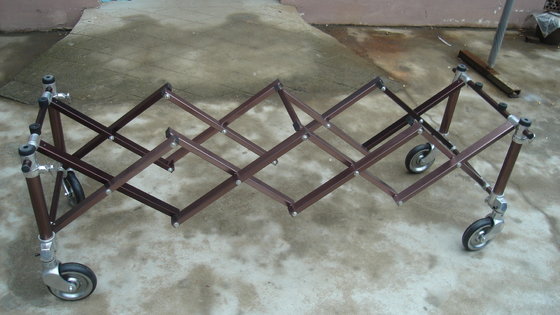 equipo mortuorio del camión de aluminio de la iglesia de Anodiezed de la rueda 6Inch con el marco de 4 o 5 X
