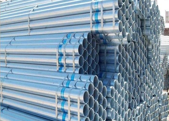 Round Galvanized Steel Pipe 20 - 113mm Diameter Rust Resistance Surface