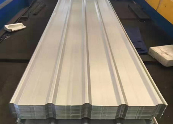 Structural Color Coated Steel Roofing Sheet Width 1200mm 60 - 120g / M2 Coating