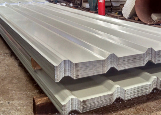YX10 110 880 Style Coloured Corrugated Roofing Sheets , Coated Profile Roofing Sheets