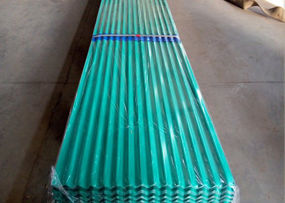 Reliable Color Coated Steel Roofing Sheet 30 - 120g / Sqm PE Zinc Coating