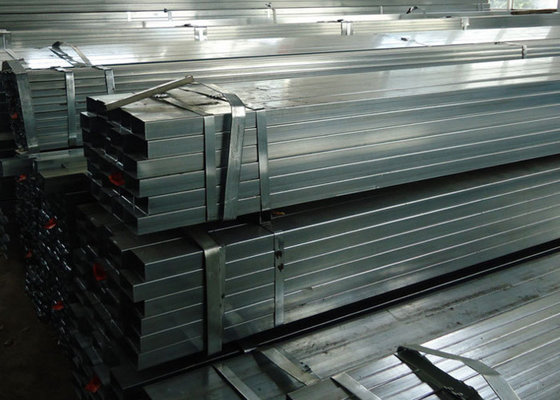 80 * 40mm Pre Galvanized Steel Pipe Square Shape Zinc Coated Surface