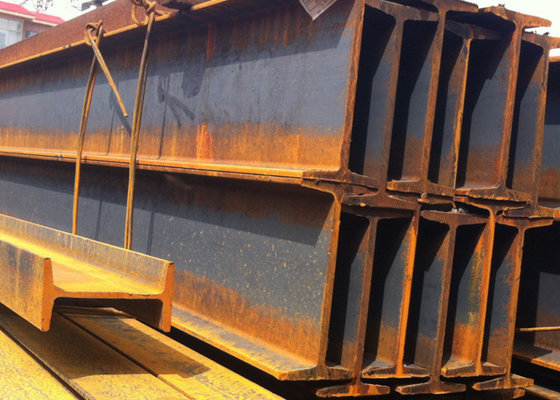 Hot Rolled I Beam Steel Length 11.8m 100 * 68 * 4.5mm - 630 * 180 * 17mm Size