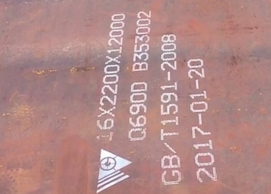 Carbon structure Hot Rolled Plate Steel SS400 SS490 S235JR 9mm  - 204mm Thickness