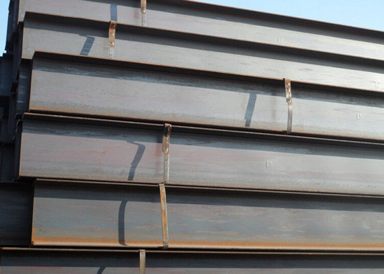 Galvanized H Steel Beam , 8mm - 28mm Flange Thickness Structural Steel H Beam