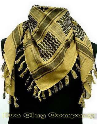 Arabian pure mool military turban  /   Arabian pure cotton military scarf  /  Size: 112cmX112cm
