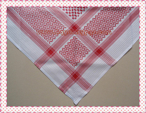 High grade Arab mercerized cotton scarf  / 100s/2 Arabian mercerized jacquard shemagh /Size:52inch---62inch