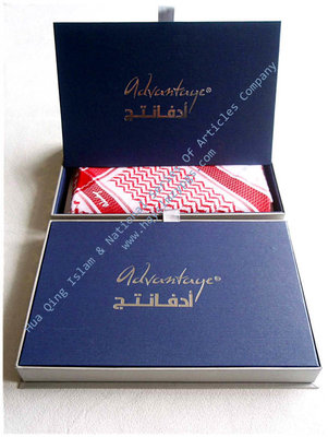 Arabian mercerized-cotton scarf  /  100S/2 Arabian mercerized jacquard shemagh