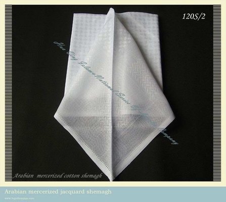 High grade Arab mercerized cotton scarf  / 100s/2 Arabian mercerized jacquard shemagh /Size:52inch---62inch