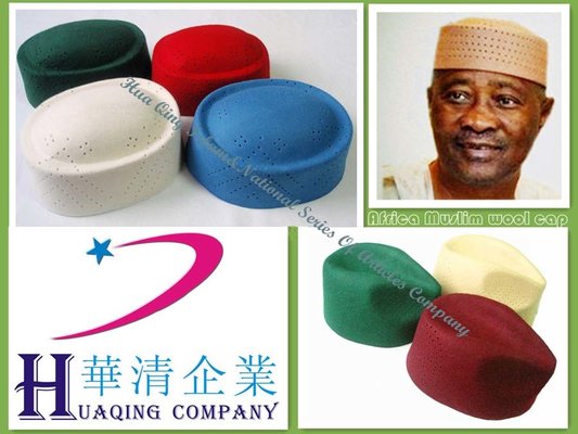 Africa pure wool boutique cap / West Africa Muslim embroidered wool cap / Africa Muslim wool cap