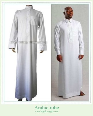 Libya high-grade man robe / Libya robe / Arabic robe / Qatar robe / Qatar shirt collar robe  / Size:52#,54#,56#,58#,60#
