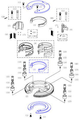 YQ Series Tubing Power Tong Equal to 4500 / 5500 / 5600 Tubing Tong