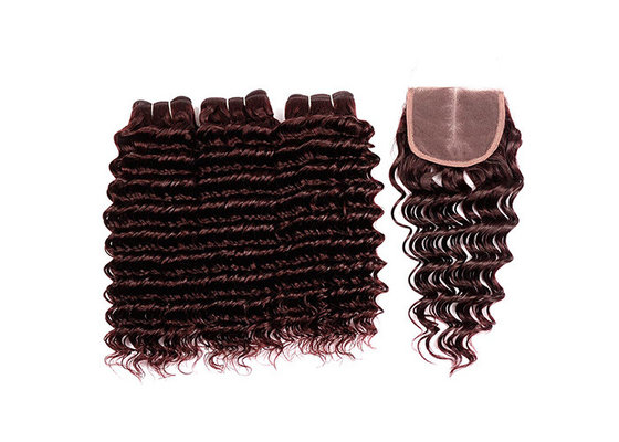 Los 3 paquetes indios rizados suaves del pelo del PCS para la mujer negra pueden ser blanqueados
