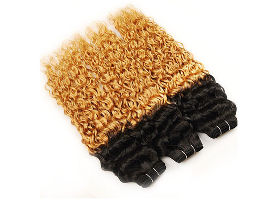 Trenzas largas del ganchillo del pelo de la onda de agua, 3 pelo de la onda de agua de las PC 1B27 Ombre