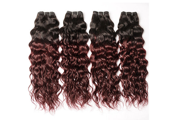 100 paquetes del pelo de la onda de agua, insecto rubio del 1B de la trama del pelo de la onda de agua de Ombre
