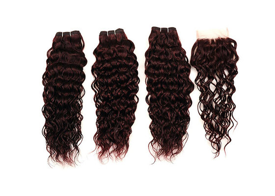 No sintético extensiones del pelo de la onda de agua de 3 paquetes para la proporción larga del pelo de las muchachas