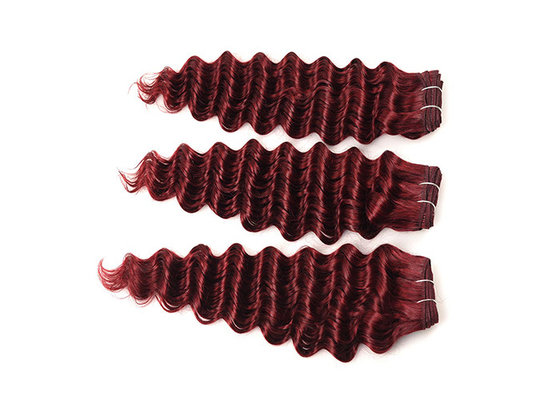 La extensión rubia 3 de 100 cabellos humanos lía color profundo del pelo #99J de la onda