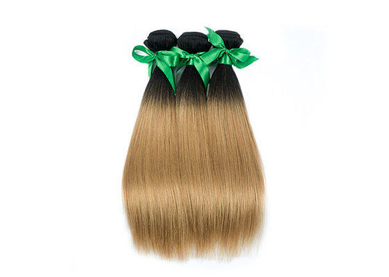 El cabello humano 3Pcs de Ombre 100 hermoso de extensiones brasileñas del pelo lía