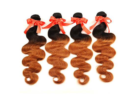 4 lía 100 el color rubio del cabello humano de la onda del cuerpo #1B30 bastante acción