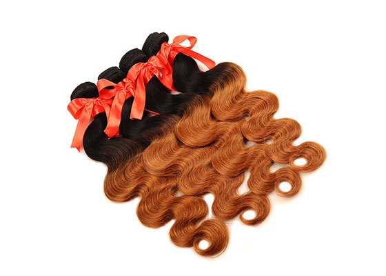 4 lía 100 el color rubio del cabello humano de la onda del cuerpo #1B30 bastante acción