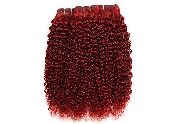 Medio brasileño de los paquetes del pelo del cabello humano 3 rizados de la onda de la Virgen - estilo #99j de la longitud