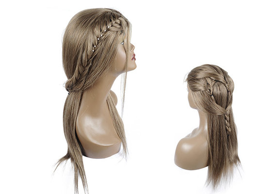 Ate el cabello humano recto de las pelucas delanteras para el color del lino de las mujeres negras #126