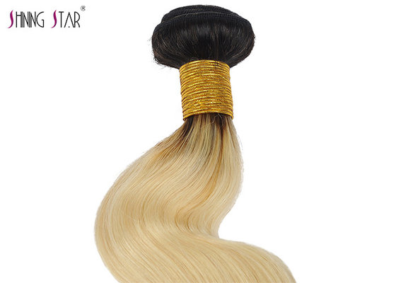 10" - 30" onda brasileña sin procesar del cuerpo de los paquetes del cabello humano del Blonde de miel 1B 613