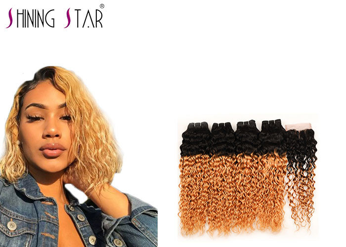 Hermoso ningunas extensiones del pelo de la onda de agua de los piojos para la armadura de la pulgada de las muchachas 10-26