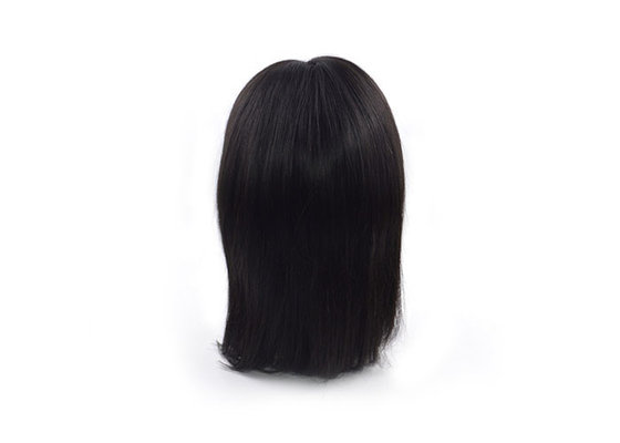 Natural black straight 13x4 lace frontal human hair bob wig supplier