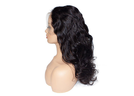 #1B natural black Body wave 13x4 lace front wigs human hair supplier