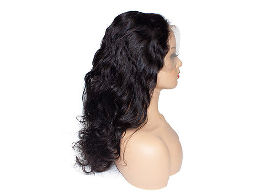 pre plucked 18inch body wave human hair wigs for black women supplier