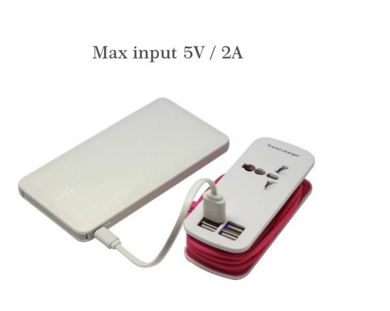 Built-in Cable iPhone adaptor 10,000mah portable power bank leather housing high capacity smaller size supplier