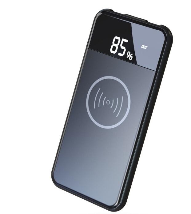 10,000mah Qi Wireless charger Power bank with holder supplier