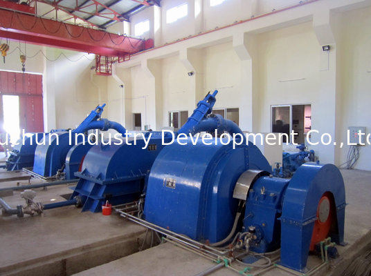 Small Horizontal Pelton Turbine Impulse Hydro Turbine 1500kW 0.89m³/S