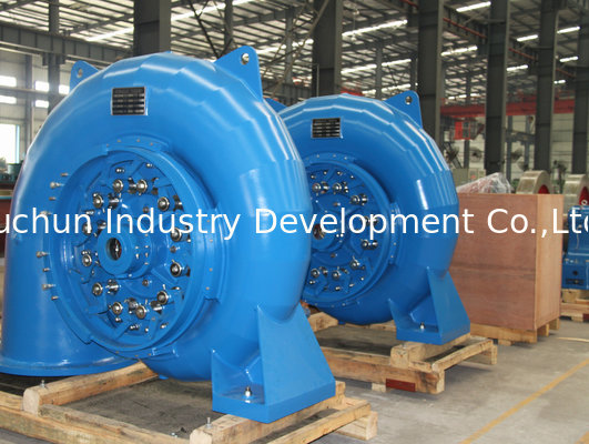 Small Hydro Turbine Generator Unit 750r/min 1.48m³/s Stainless Steel 400kW