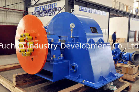 High Head Pelton Hydro Turbine , Horizontal Double Nozzle Pelton Turbine