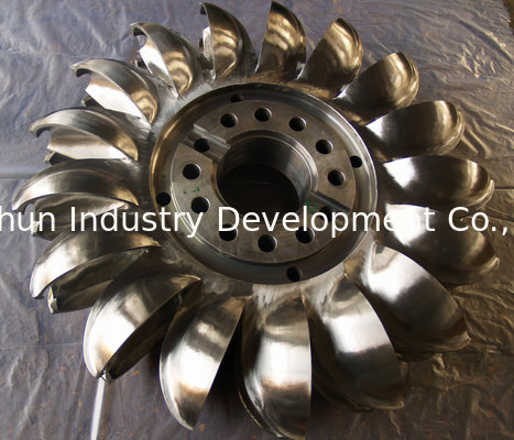 ZG06Cr13Ni4Mo Forged Pelton Runner Wheel 50kW-50MW 200m-600m Head