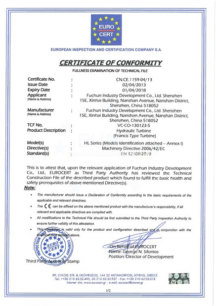 Chine Fuchun Industry Development Co.,Ltd. Shenzhen certifications