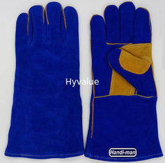 China 14 inch Split Leather Safety Welding Gloves supplier