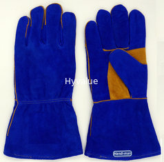 China 14 inch Split Leather Safety Welding Gloves supplier